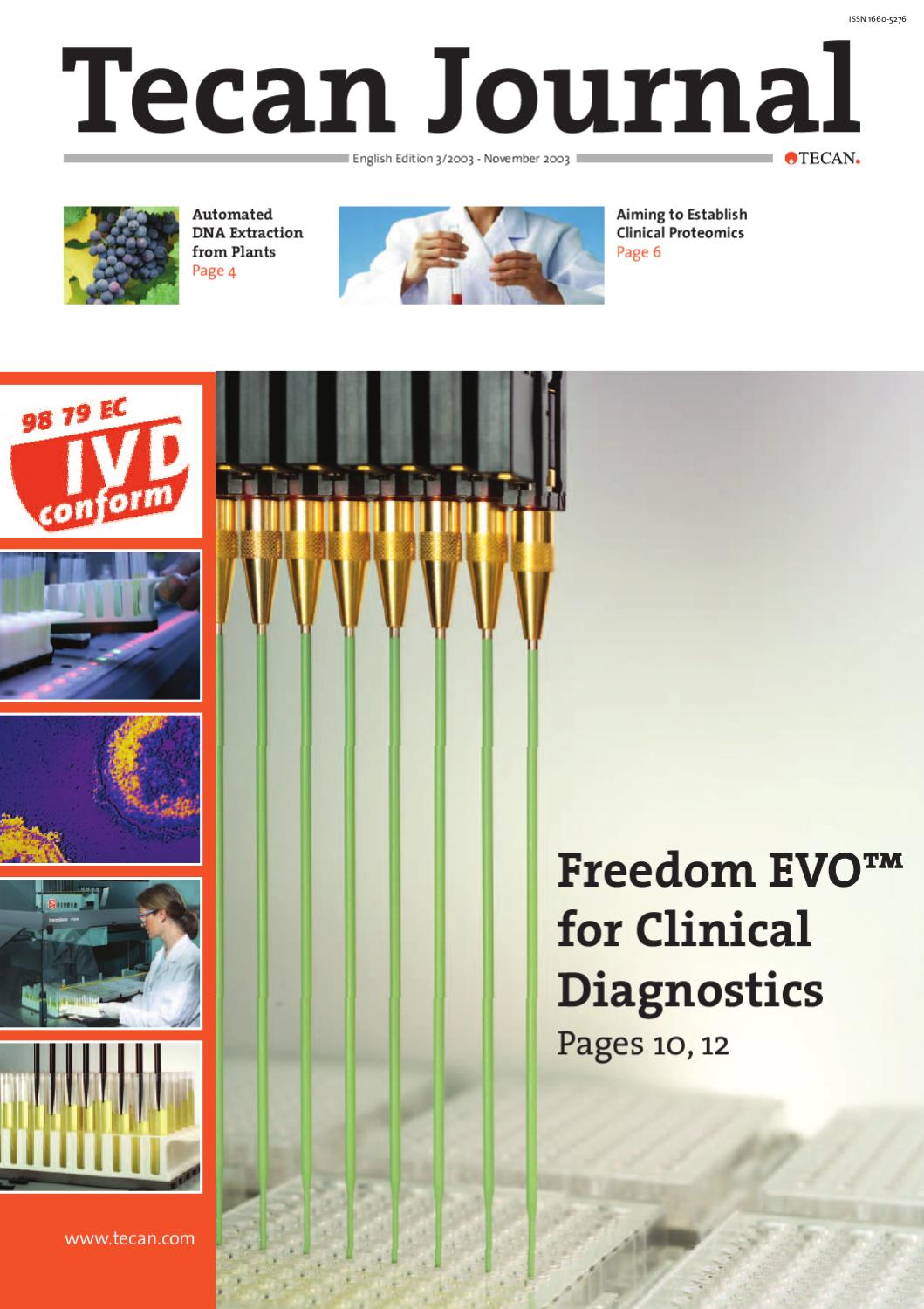 Tecan Journal Edition 03/2003 by Tecan Group Ltd. - Issuu