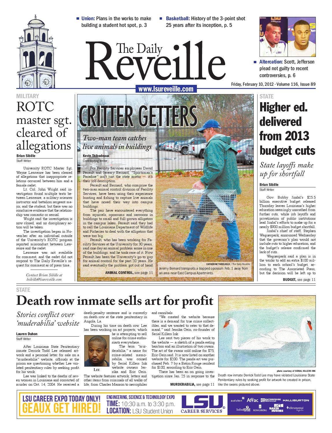The Daily Reveille - February 10, 2012 by Reveille - Issuu
