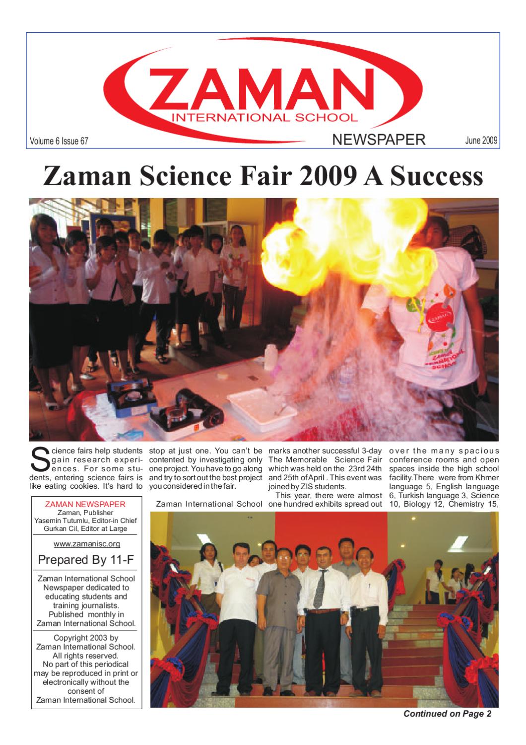 Zaman International School Newspaper Issue 67 by Zaman International ...