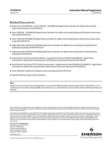 DVC6000 Instrctn Manual Supplement ValveLink Pre-Com Install-Setup Jan ...