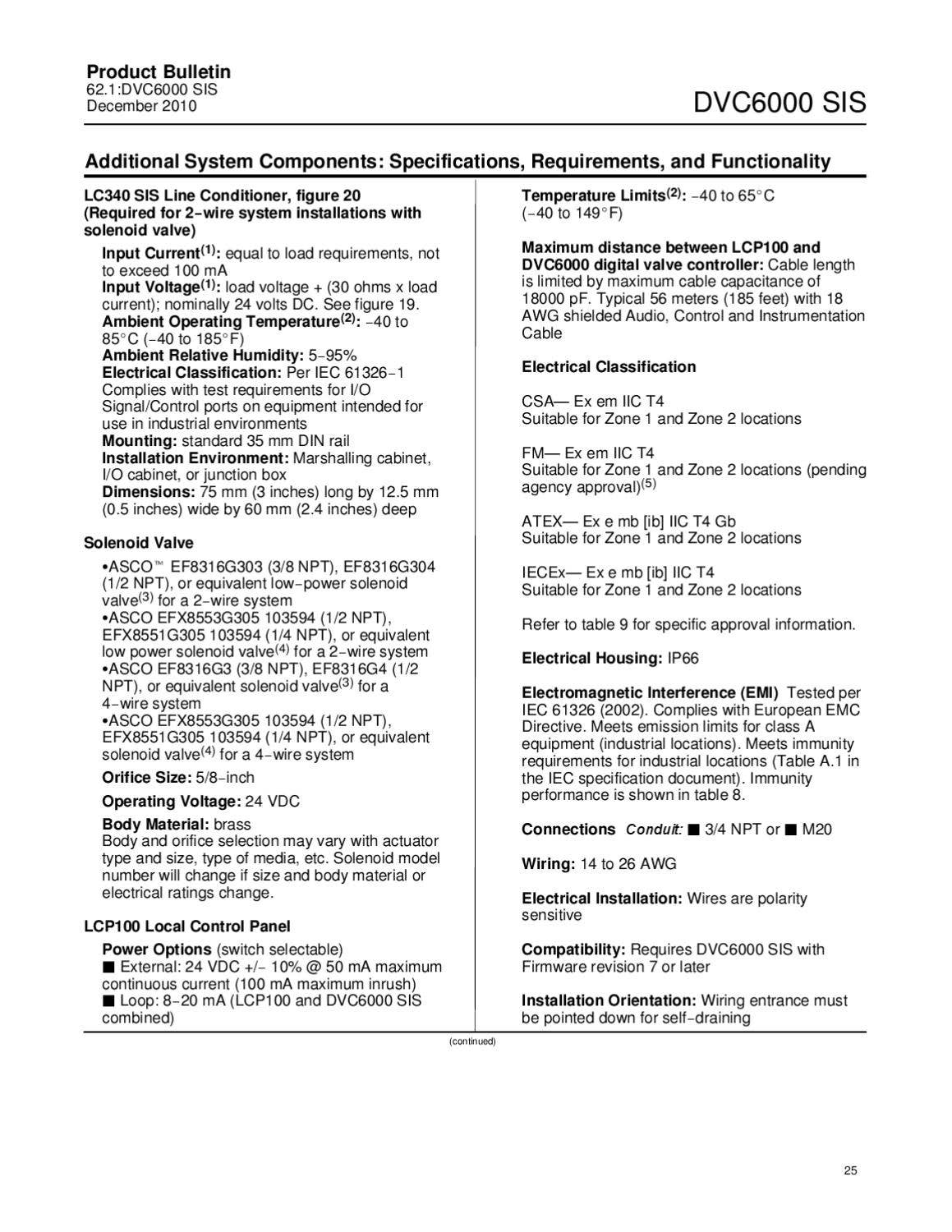DVC6000 SIS Bulletin Dec 2010 by RMC Process Controls & Filtration, LLC ...