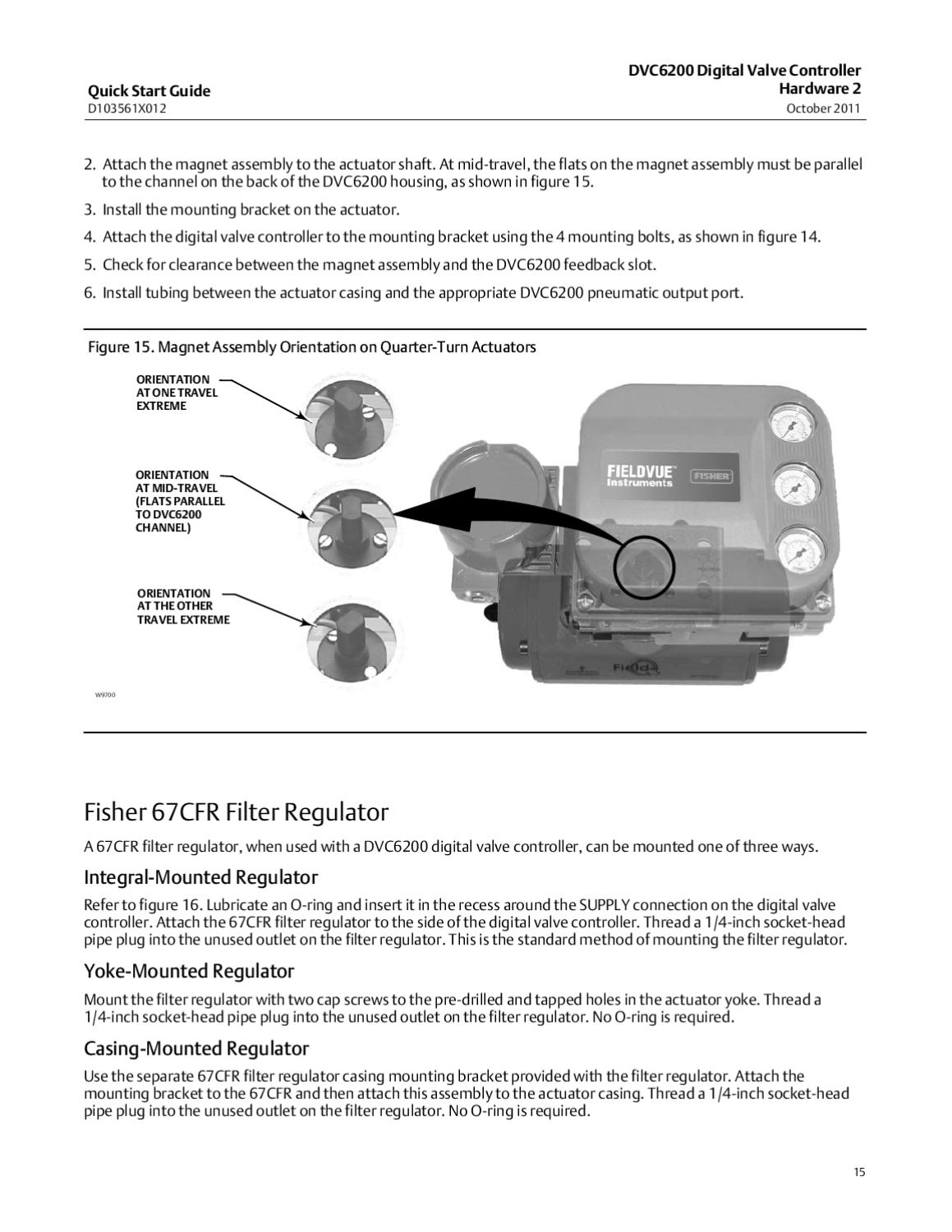 DVC6200 Quick Start Guide Elctrncs Hrdwre Rev 2 Oct 2011 by RMC Process ...