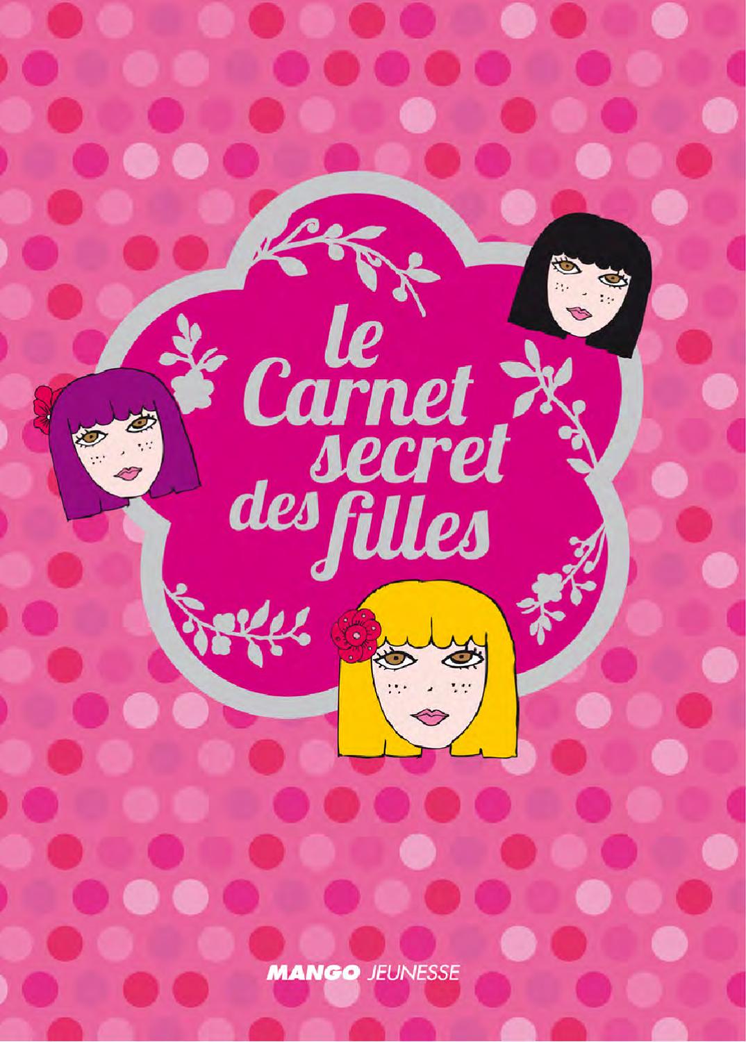 Le carnet secret des filles by Fleurus Editions - Issuu