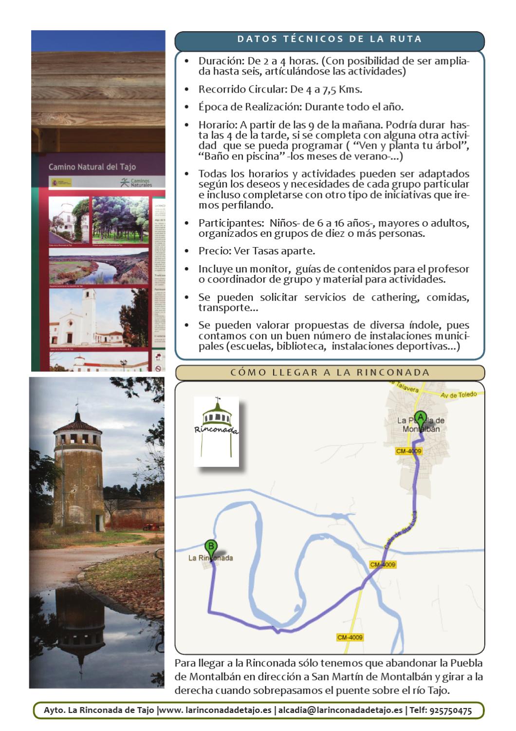 Folleto ruta la Rinconada by Jose Antonio Cano - Issuu