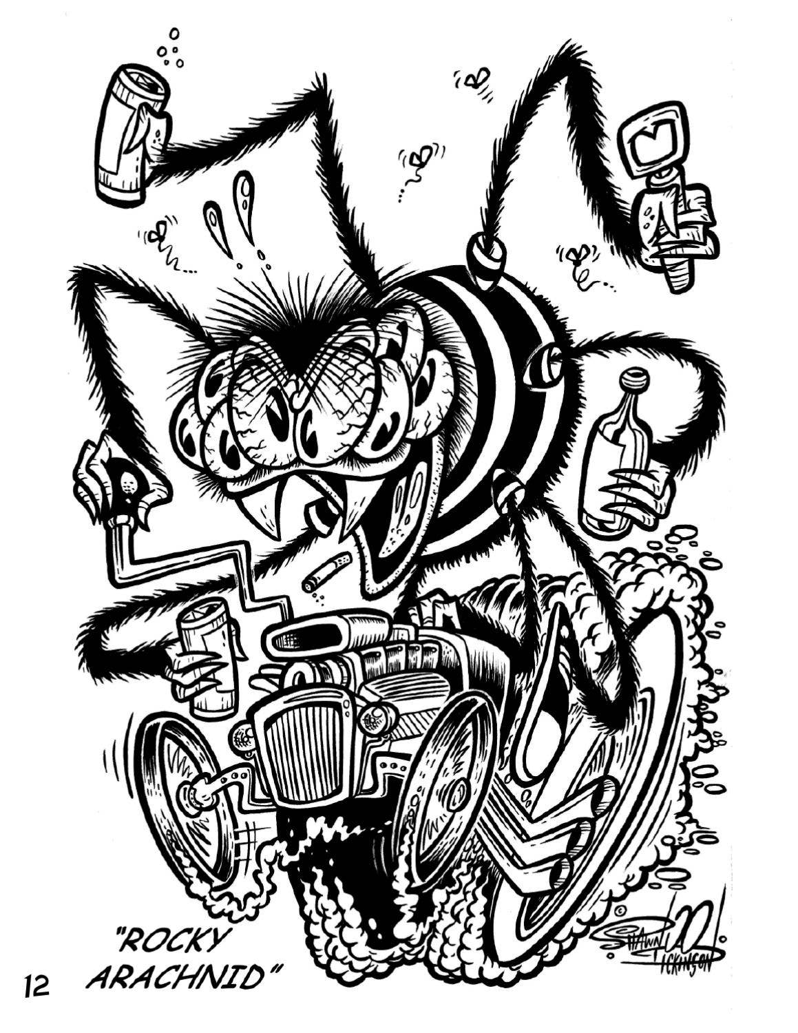 Asphalt Fiends Coloring Book 2012 by Popcorn Custom Products - Issuu
