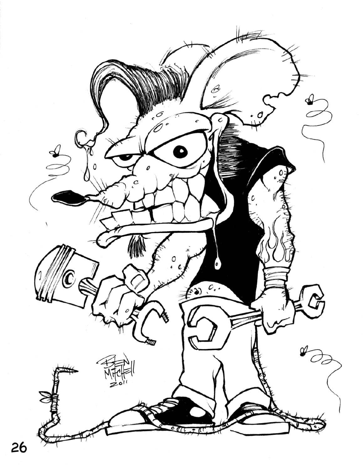 Asphalt Fiends Coloring Book 2012 by Popcorn Custom Products - Issuu