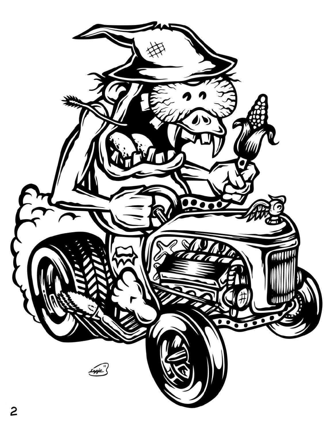Asphalt Fiends Coloring Book 2012 by Popcorn Custom Products - Issuu