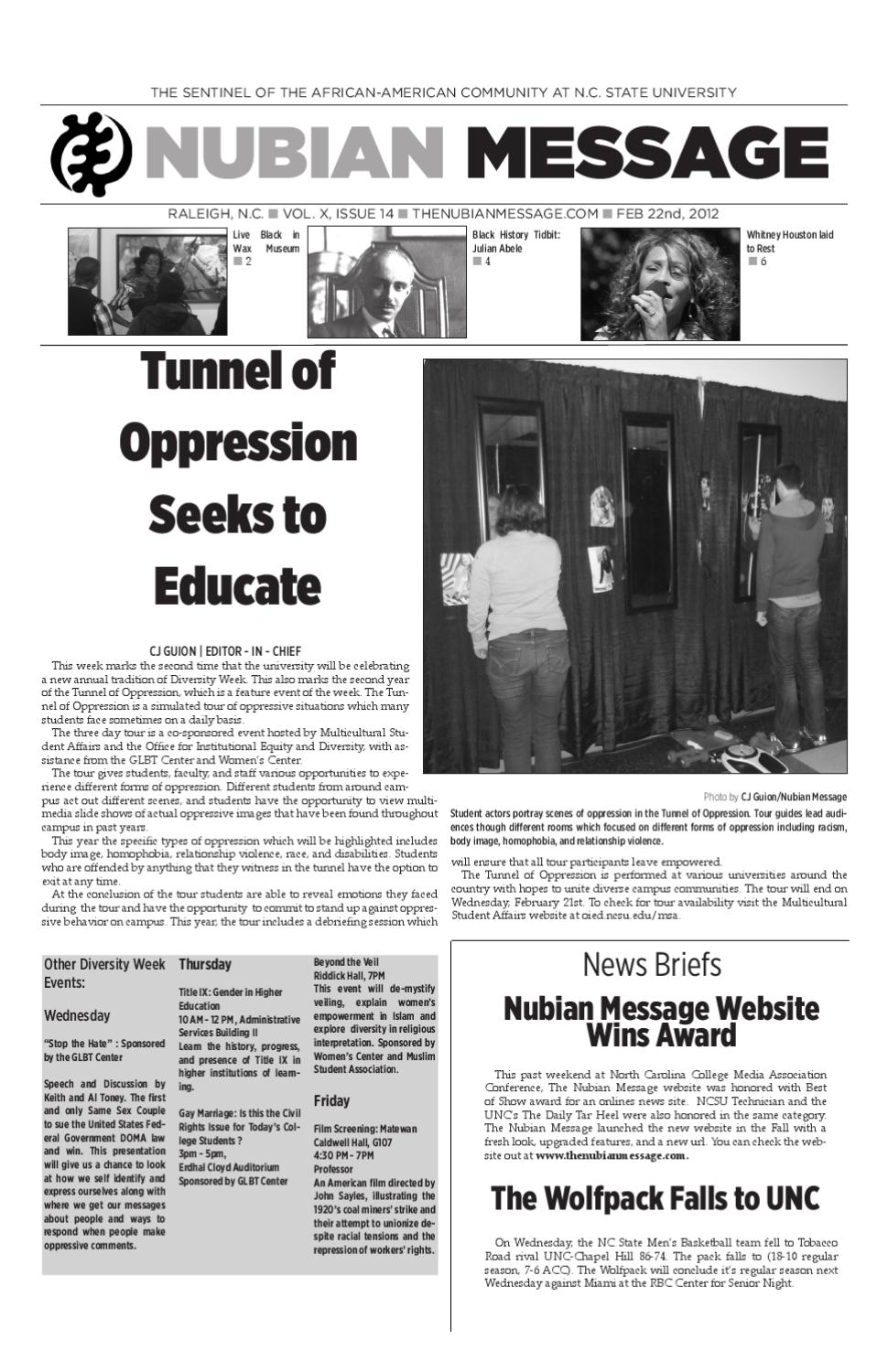 Nubian Message February 22nd by NC State Student Media - Issuu