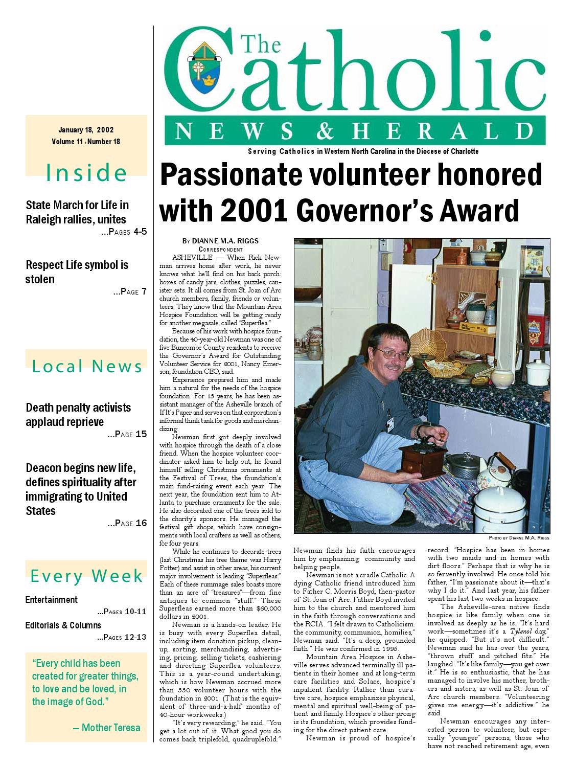 Jan. 18, 2002 by Catholic News Herald - Issuu