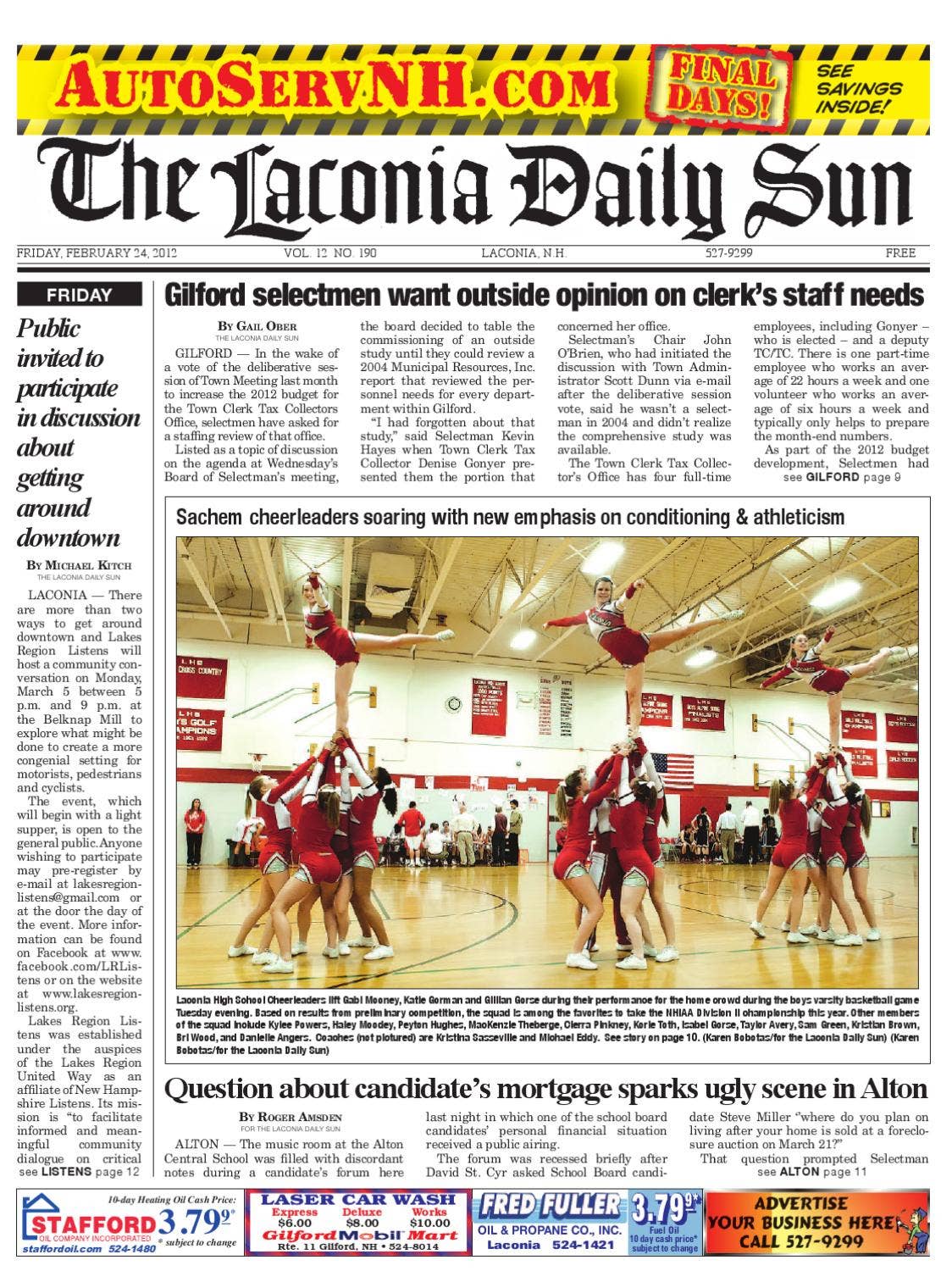 The Laconia Daily Sun, February 24, 2012 by Daily Sun - Issuu
