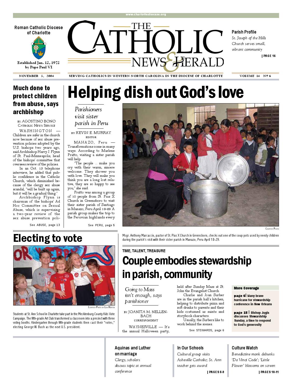Nov. 5, 2004 by Catholic News Herald - Issuu