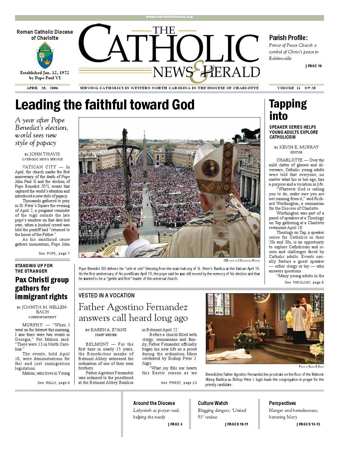 April 28, 2006 by Catholic News Herald - Issuu