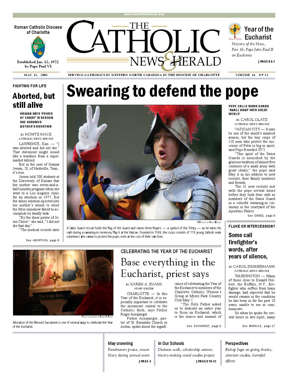 May 13, 2005 by Catholic News Herald - Issuu