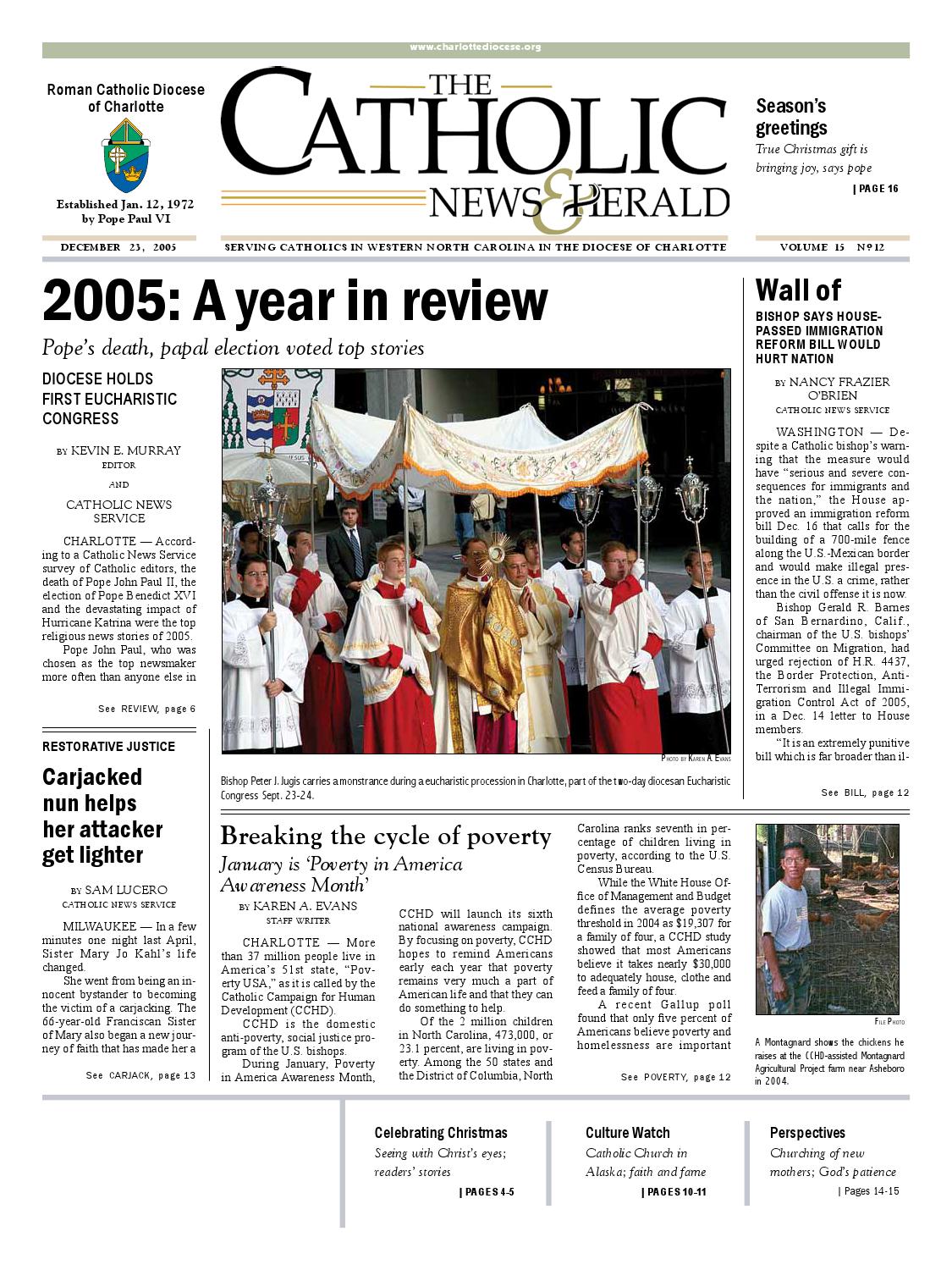 Dec. 23, 2005 by Catholic News Herald - Issuu