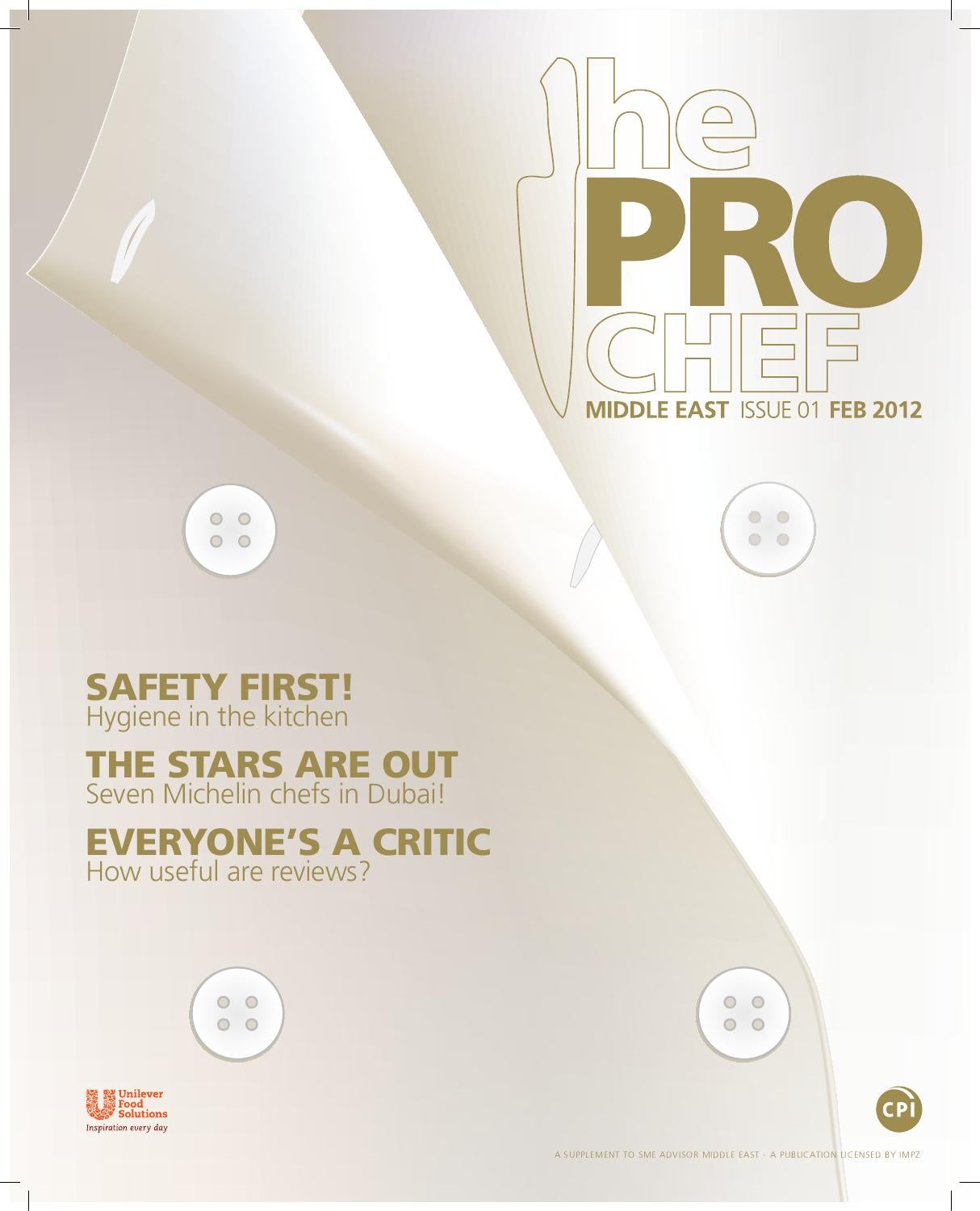 The Pro Chef, Issue 1 by The Pro Chef Middle East - Issuu