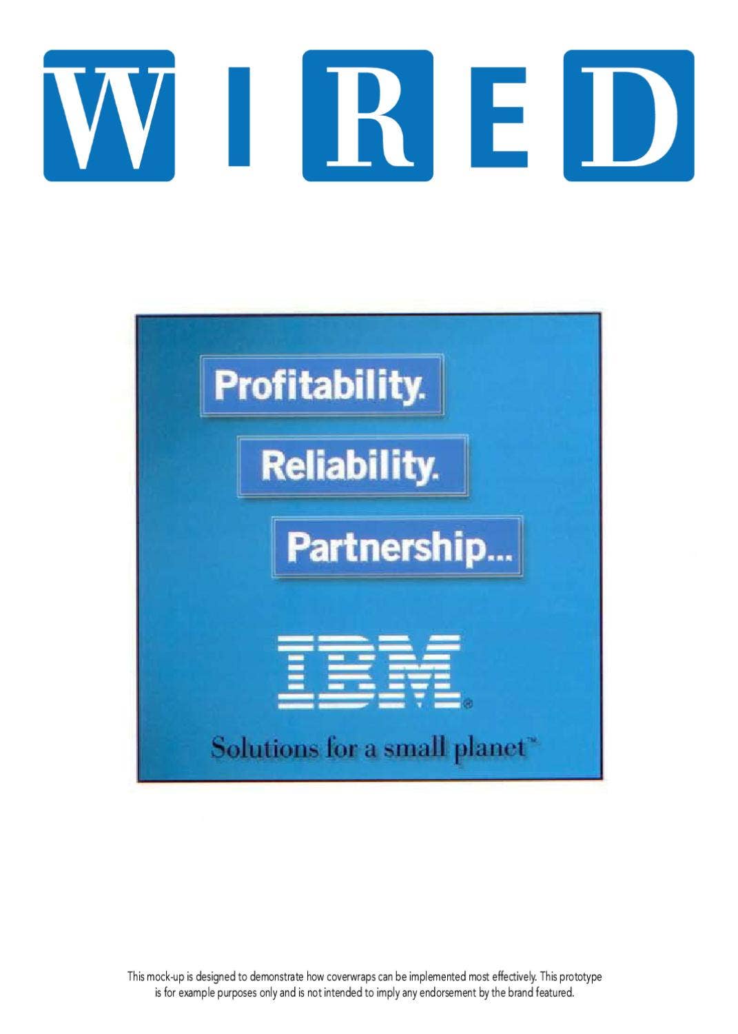IBM - Mockup Example of Magazine Cover Wrap Marketing Campaign by ...