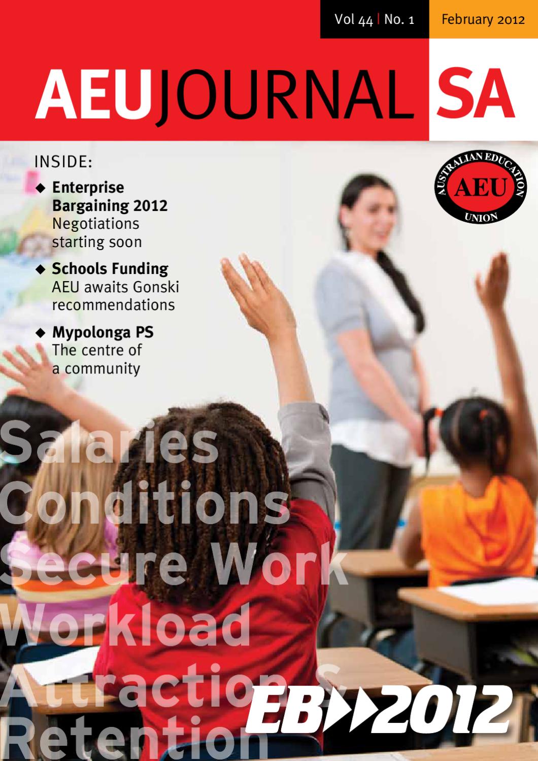 AEU Journal Vol 44 No. 1 by Australian Education Union (SA Branch) - Issuu