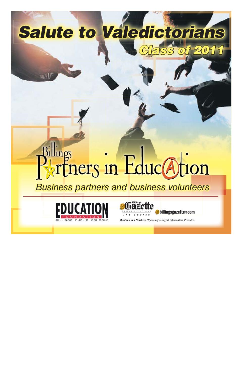 Salute to Valedictorians 2011 by Billings Gazette - Issuu