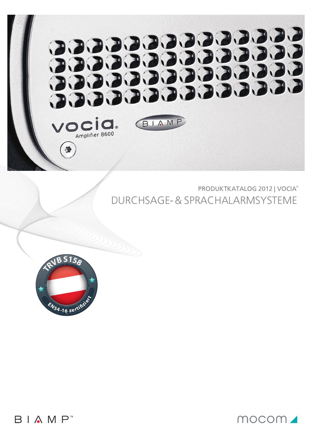 BIAMP VOCIA Katalog 2012 - mocom.at by Harald Steindl - Issuu
