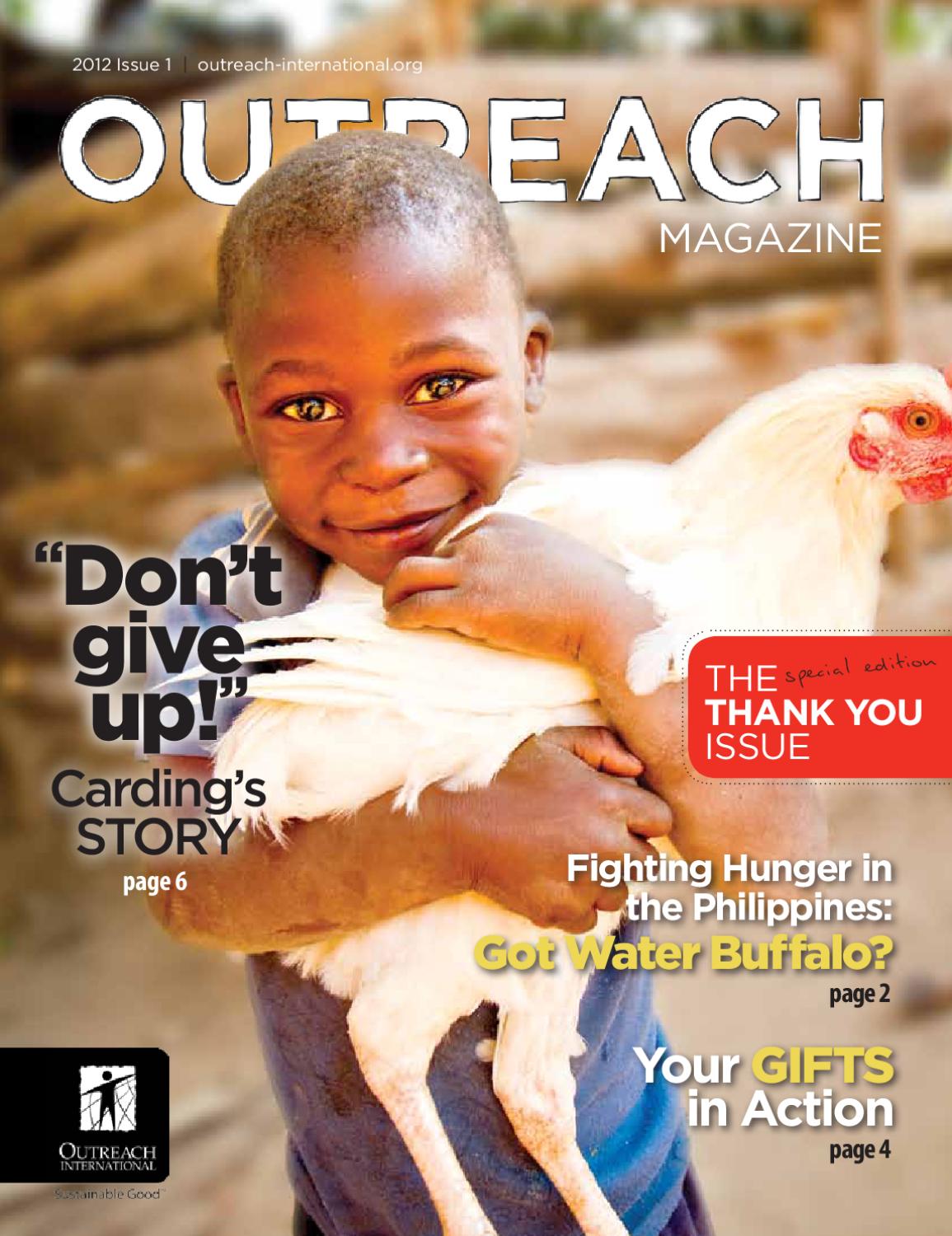 OUTREACH Magazine - Thank You Issue, Issue 1 - 2012 by Outreach ...