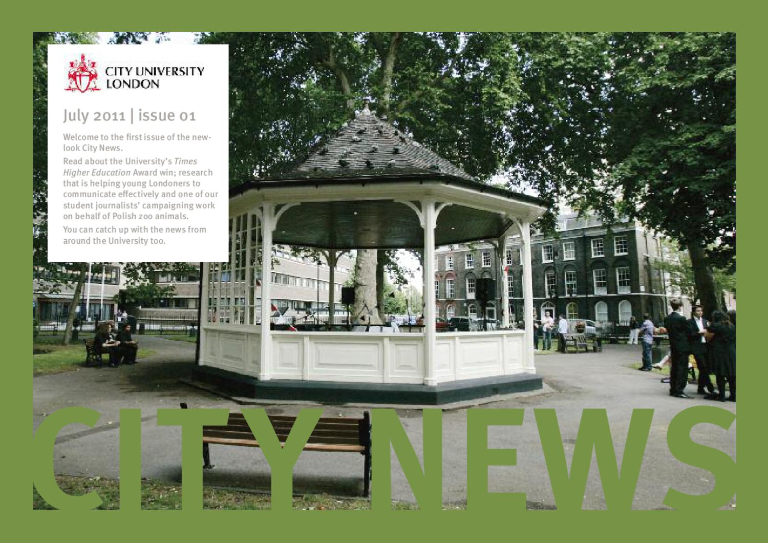 City News for staff July 2011 by City, University of London - Issuu