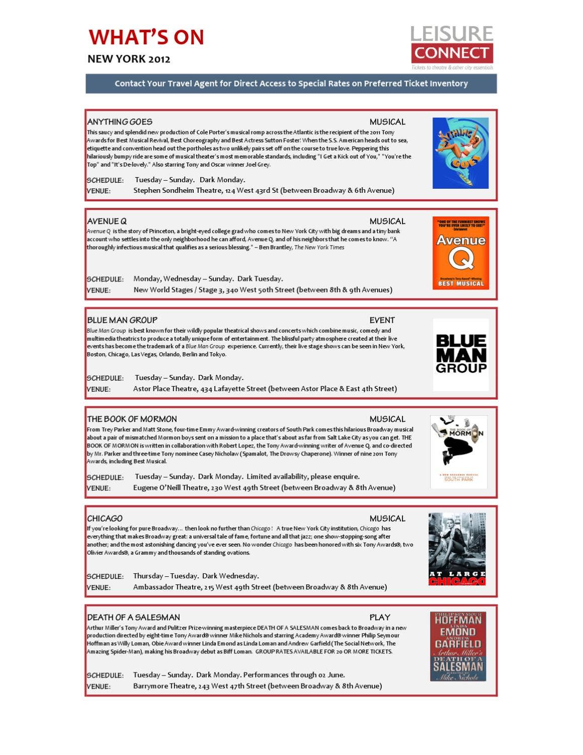 Broadway Shows in New York by Hazel Boone - Issuu