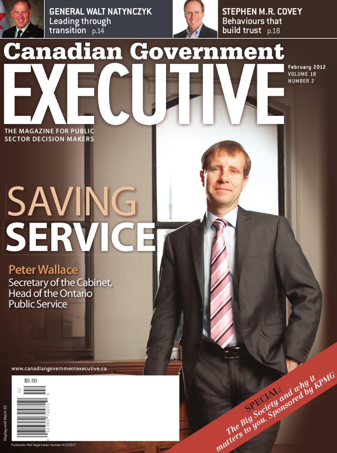Canadian Government Executive February 2012 by Promotive Communications ...