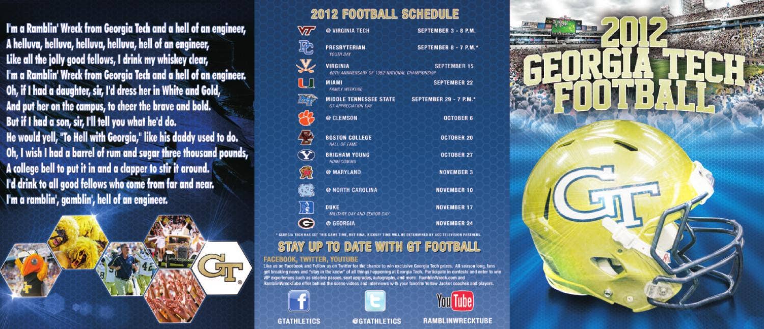 2012 Georgia Tech Football Ticket Brochure by GTAthletics - Issuu