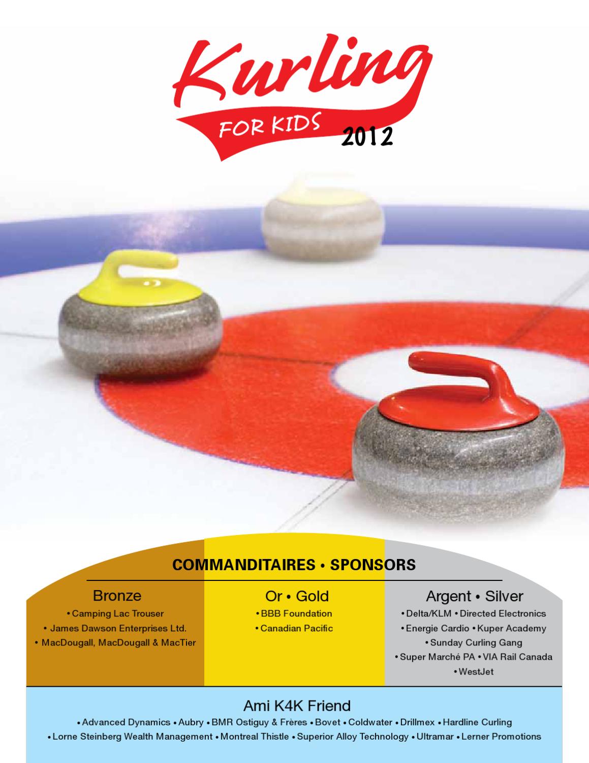 Kurling for Kids 2012 Tournament Booklet by Kurling for Kids - Issuu