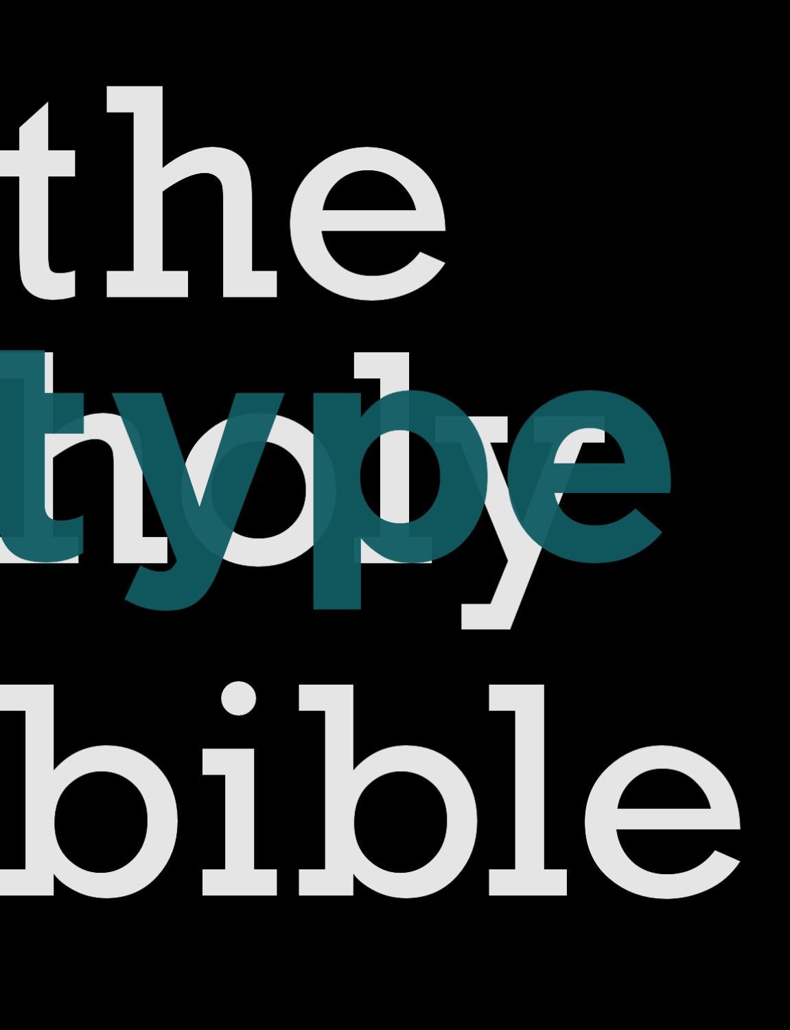The Holy Type Bible by Voranouth Supadulya - Issuu