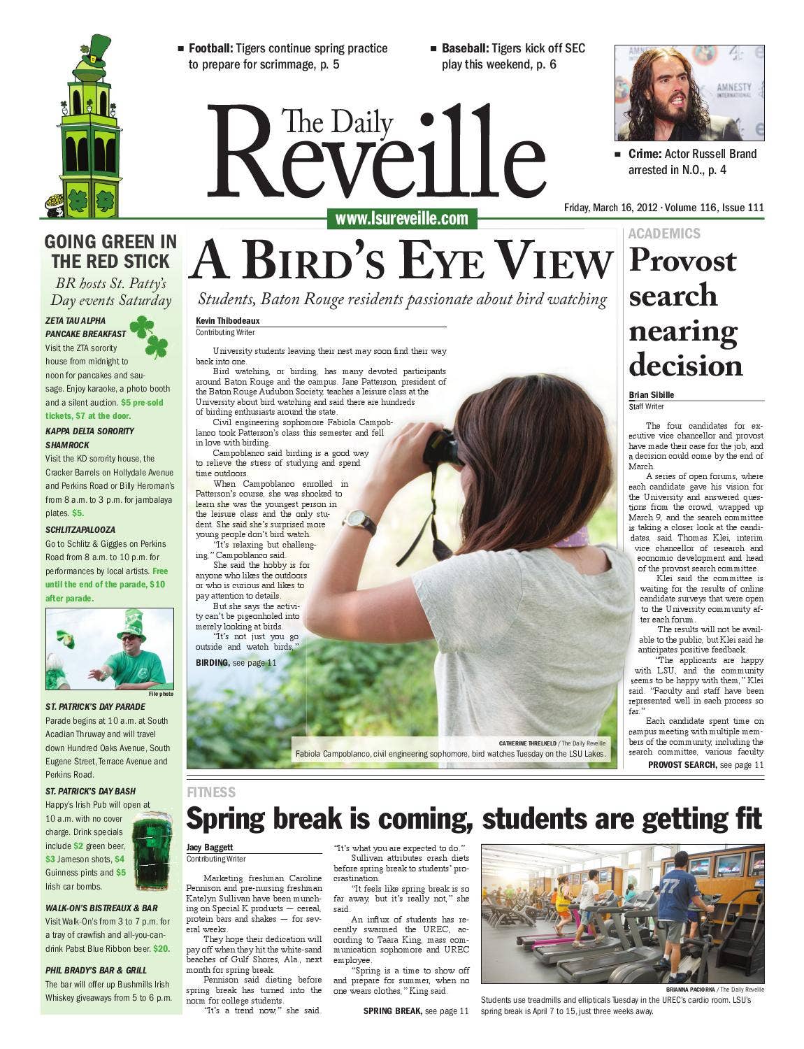 The Daily Reveille - March 16, 2012 by Reveille - Issuu