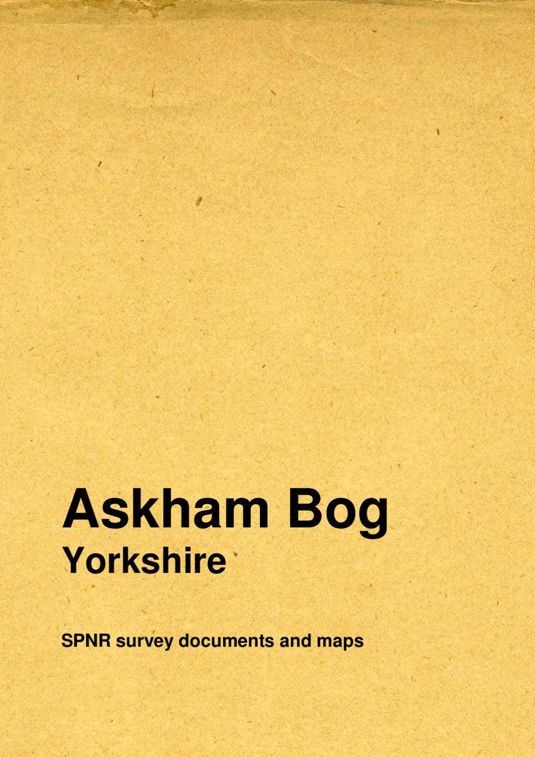 Askham Bog SPNR Surveys and Maps by The Wildlife Trusts - Issuu