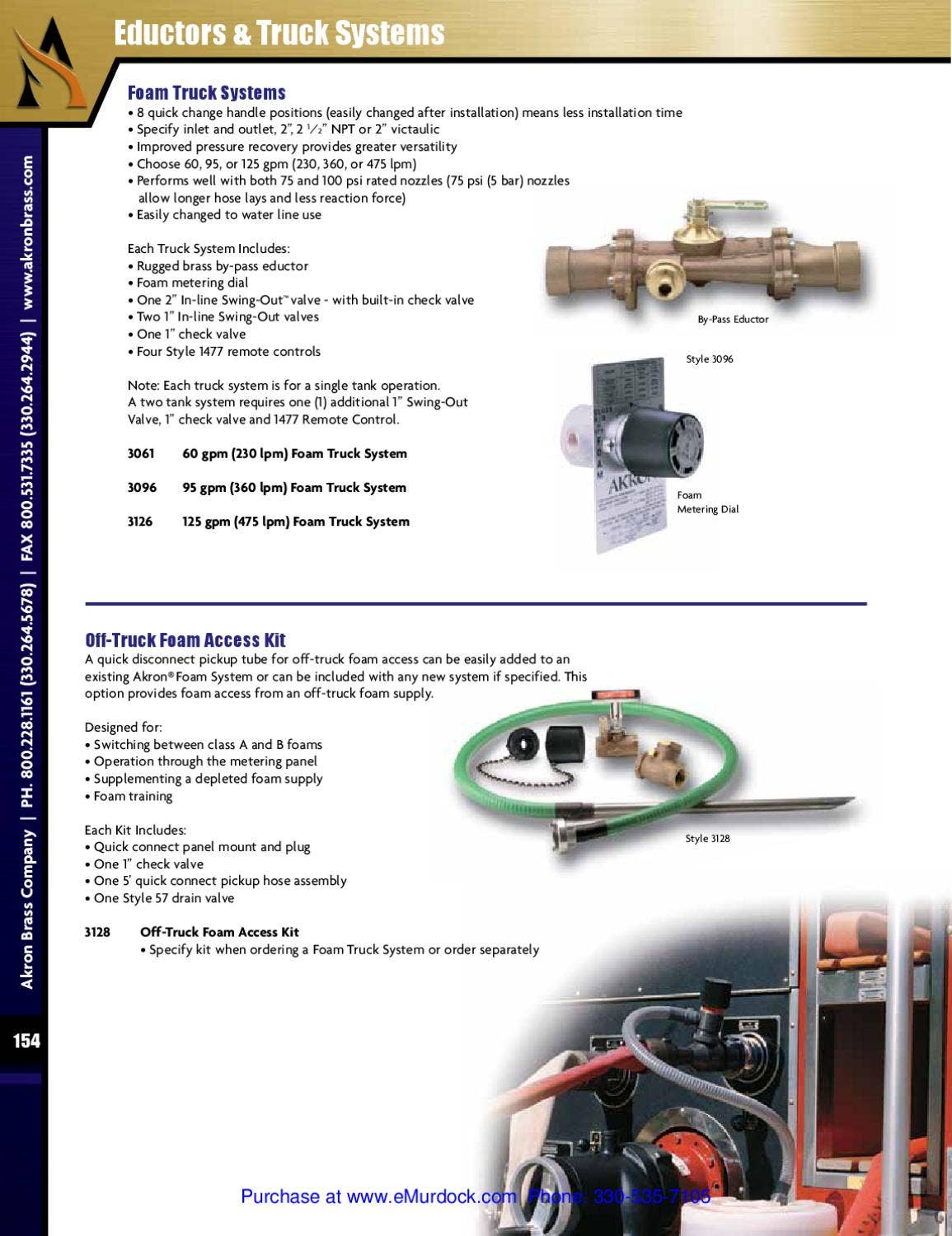 Akron Brass Fire Hose Fittings Adapters Nozzles Department Monitors ...