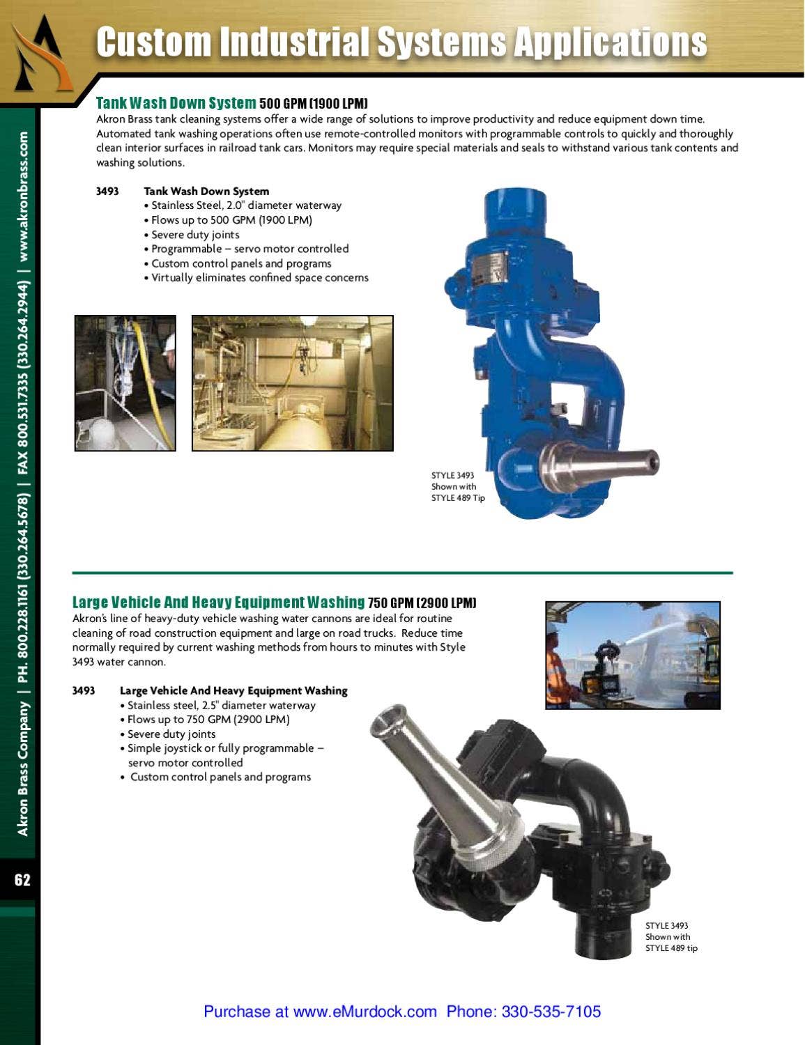 Akron Brass Fire Hose Fittings Adapters Nozzles Department Monitors ...