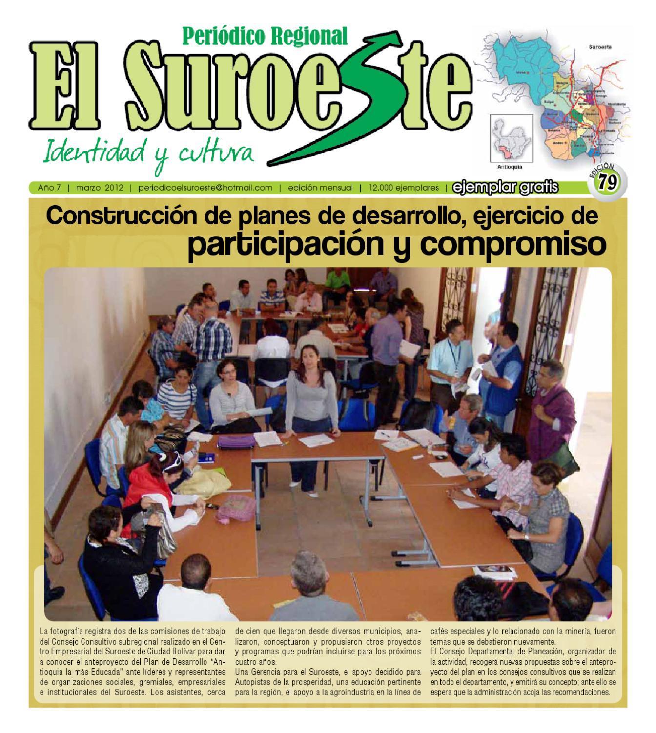 Periódico El Suroeste #79 marzo 2012 by Periódico EL SUROESTE - Issuu