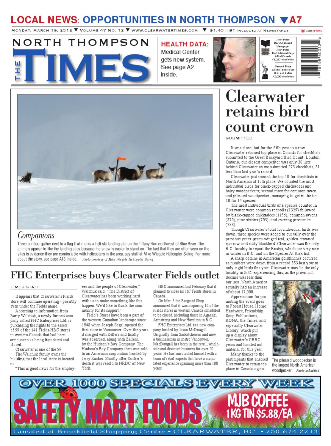 Clearwater Times, March 19, 2012 by Black Press Media Group - Issuu