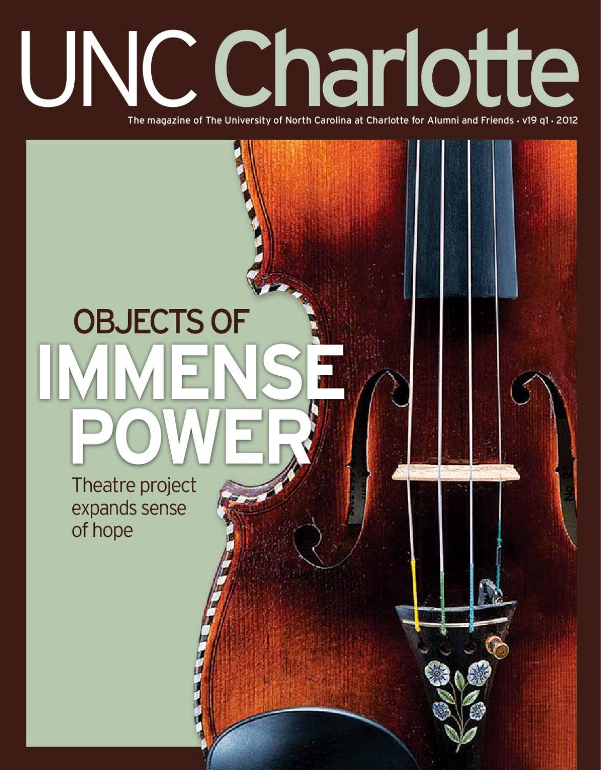 UNC Charlotte Magazine, Q1 2012 by UNC Charlotte - Issuu