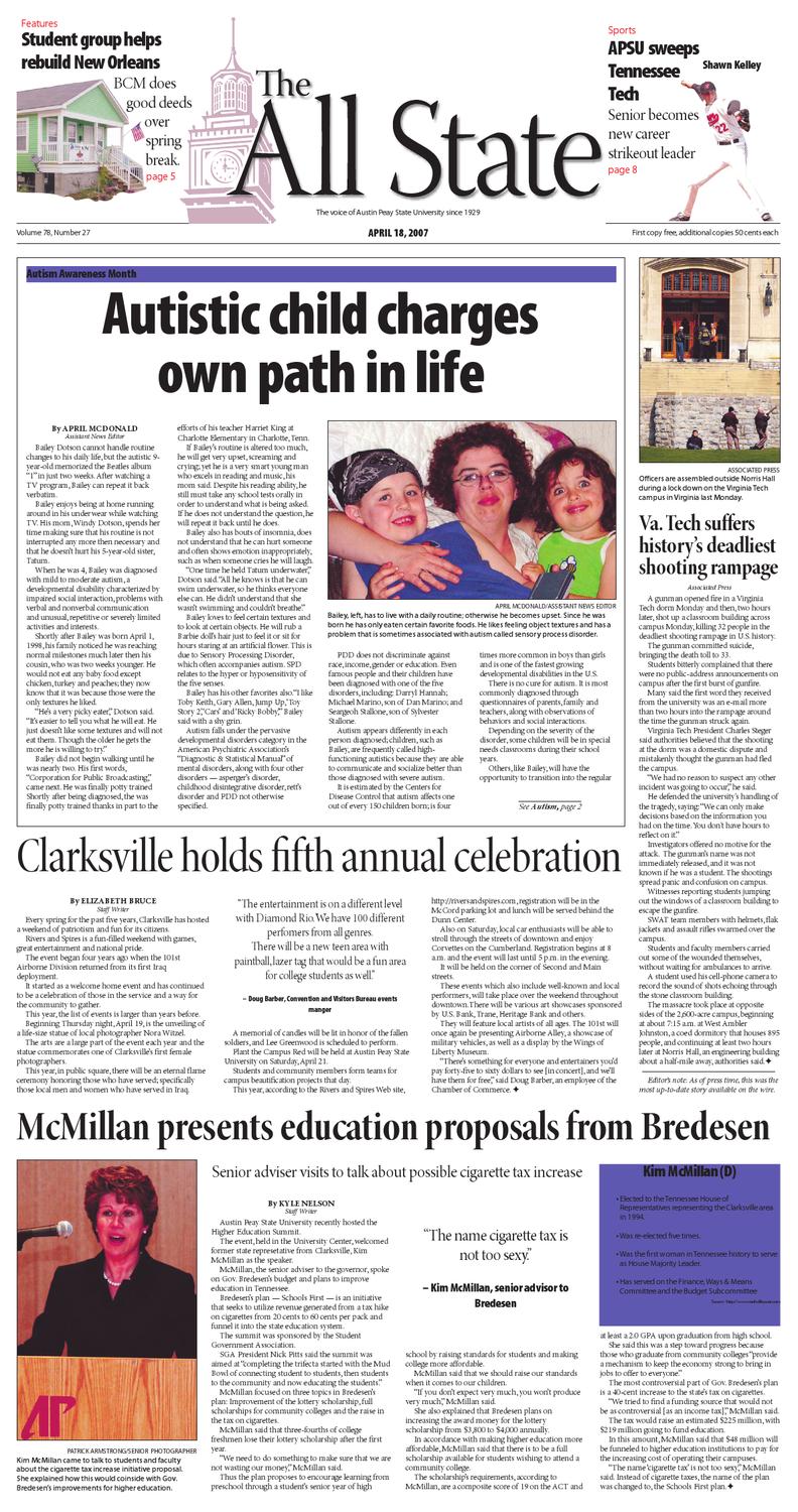 April 18, 2007 by The All State - Issuu