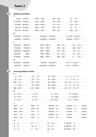 9789006635508 Ajodakt Hoofdrekenen grote getallen werkboek groep 8 by ...