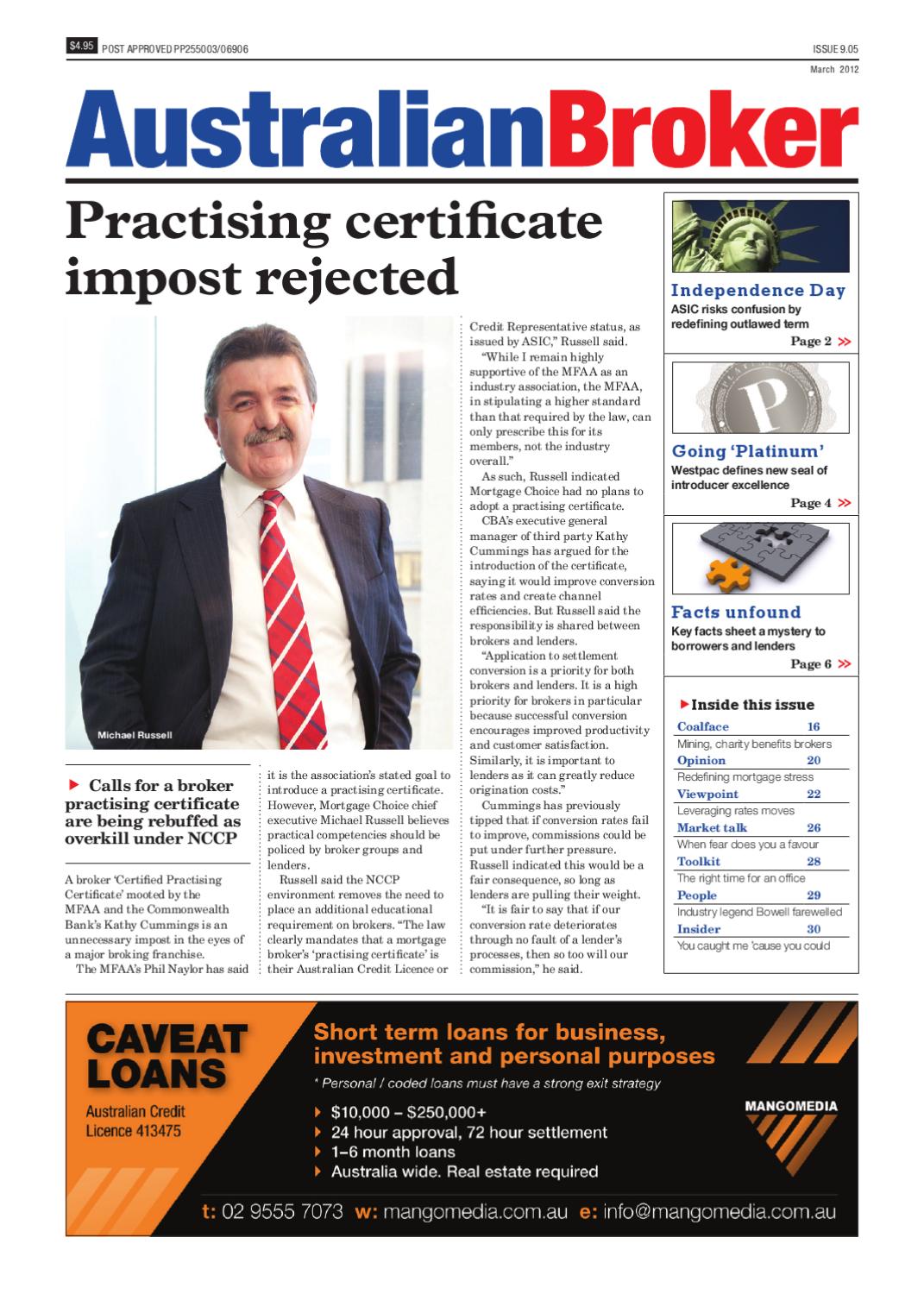 Australian Broker magazine Issue 9.05 by Key Media - Issuu