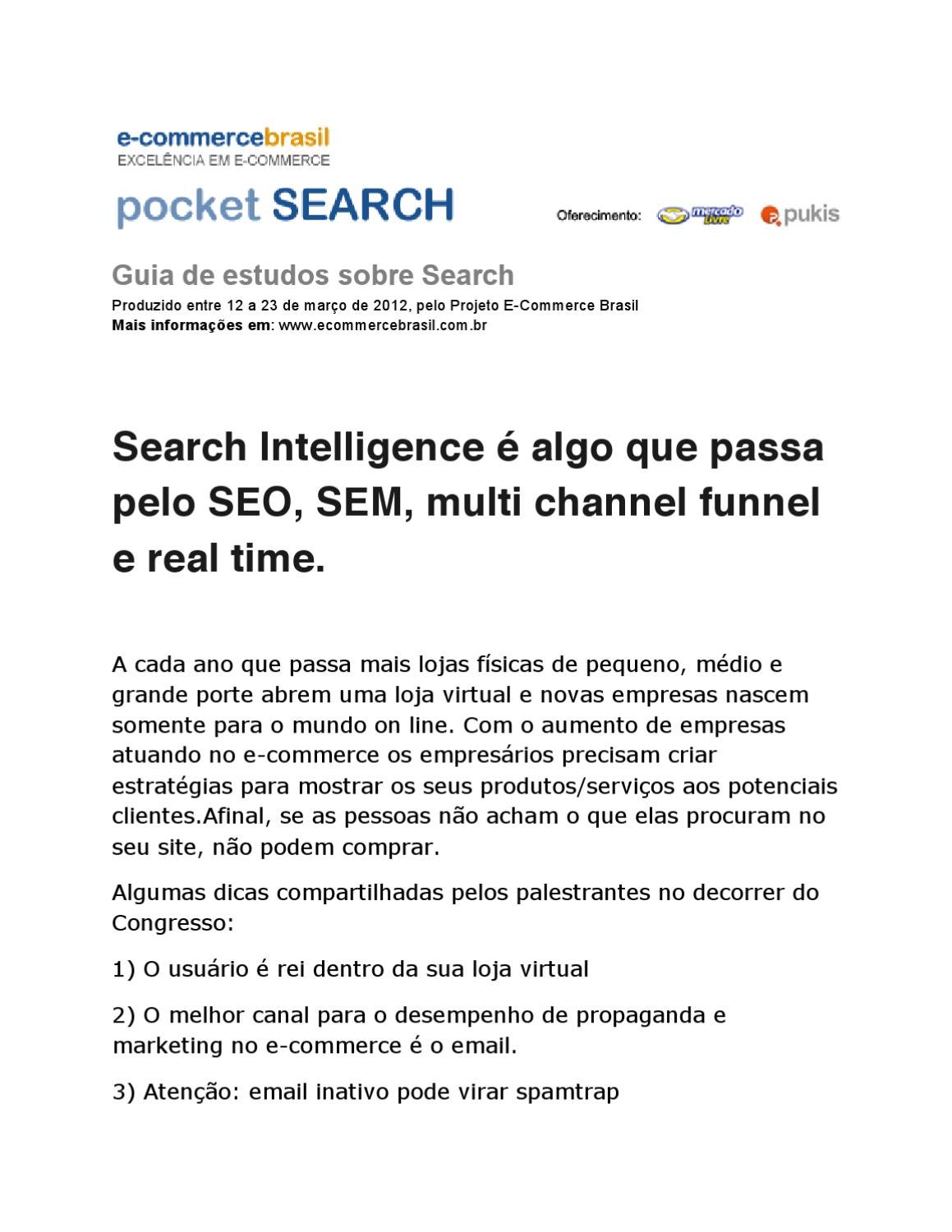 Pocket Search - E-commerce Brasil by E-Commerce Brasil - Issuu