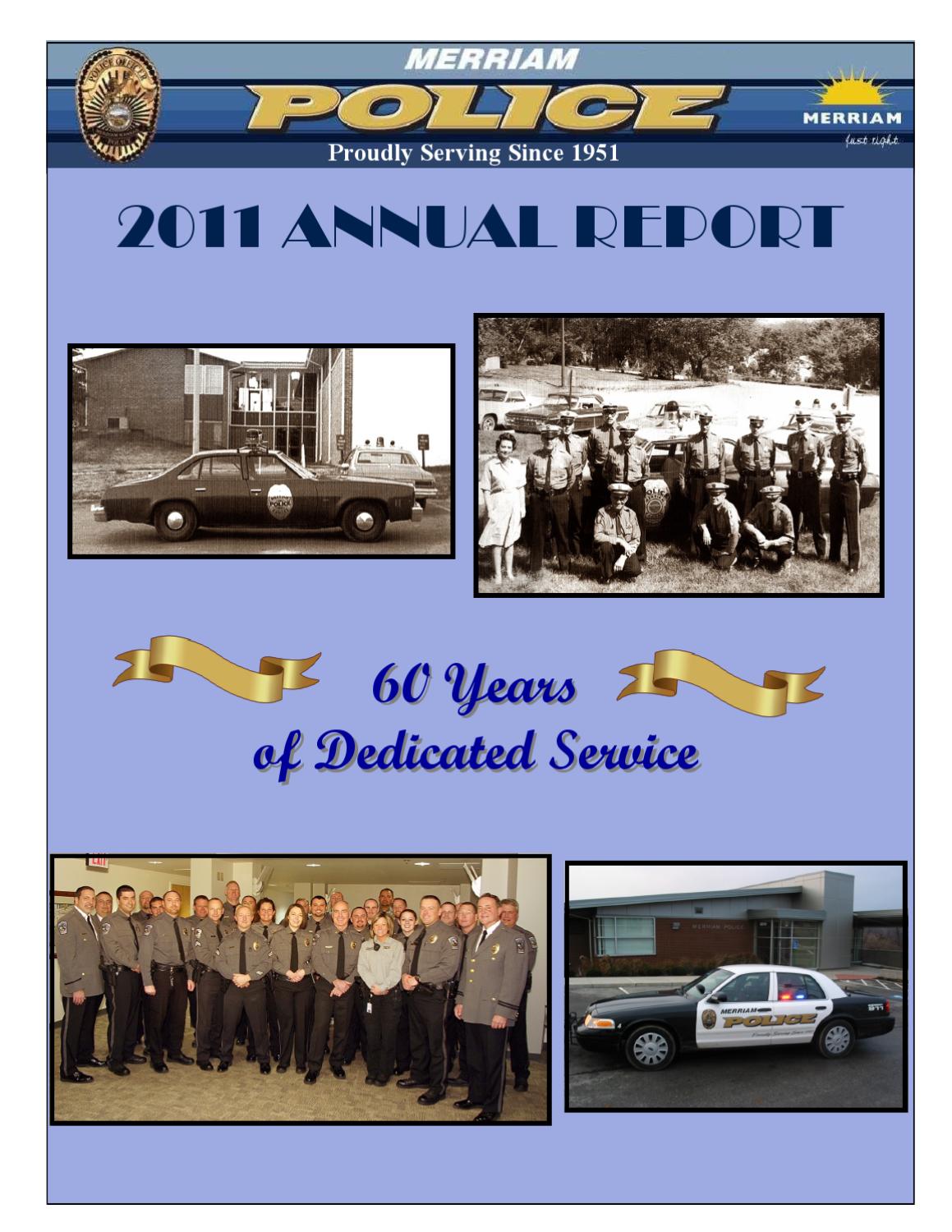 Merriam Police Department 2011 Annual Report by City of Merriam, Kansas ...