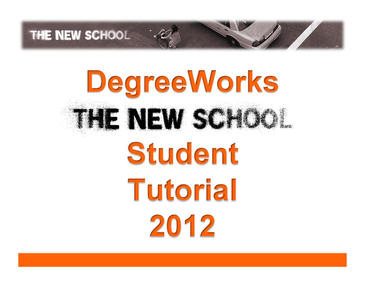 DegreeWorks by The New School - Issuu