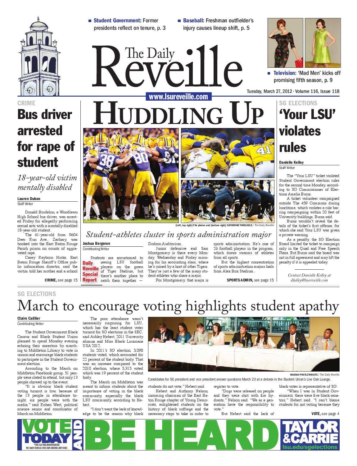 The Daily Reveille - March 27, 2012 by Reveille - Issuu