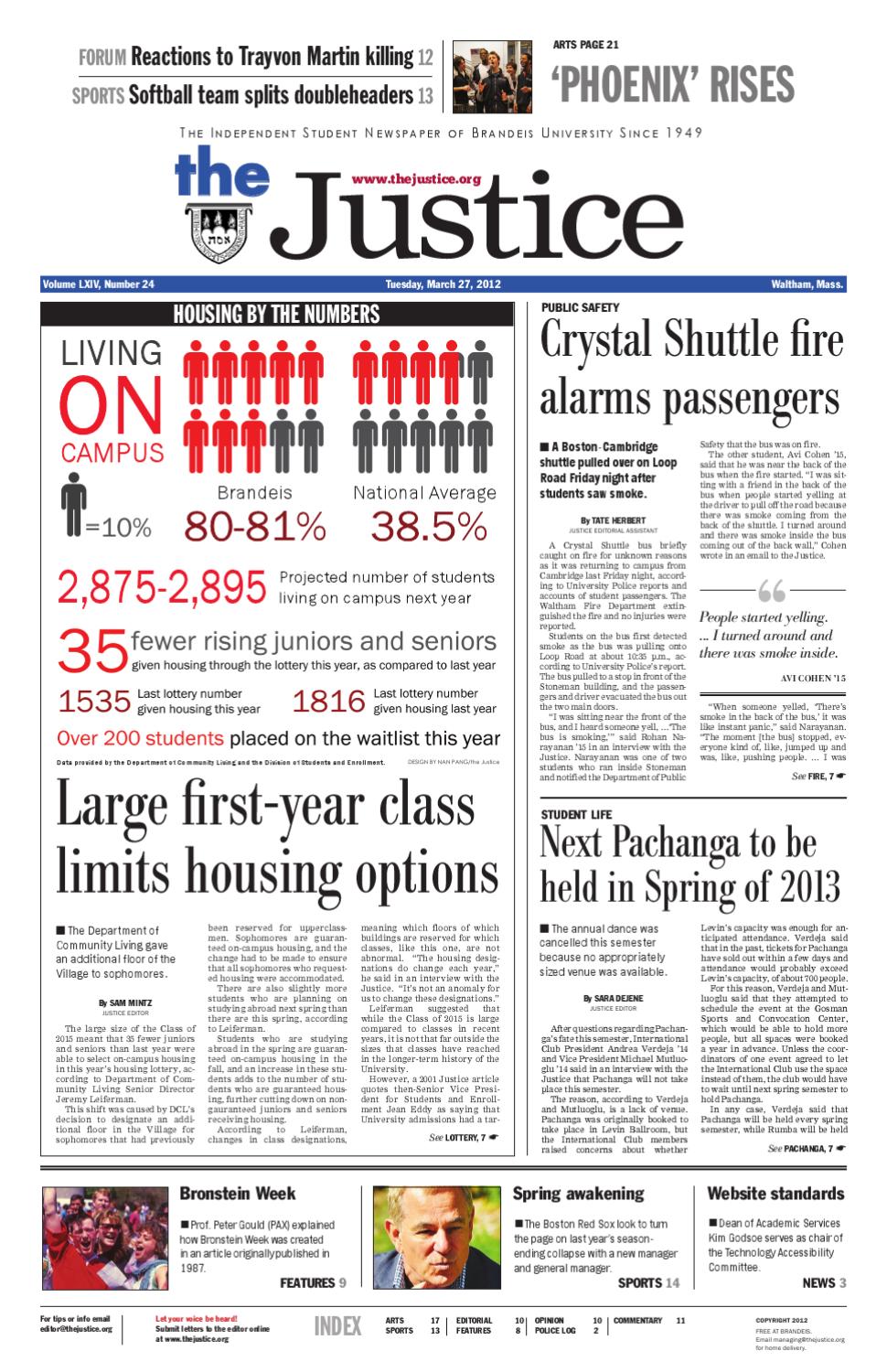 The Justice, March 27, 2012 issue by The Justice - Issuu