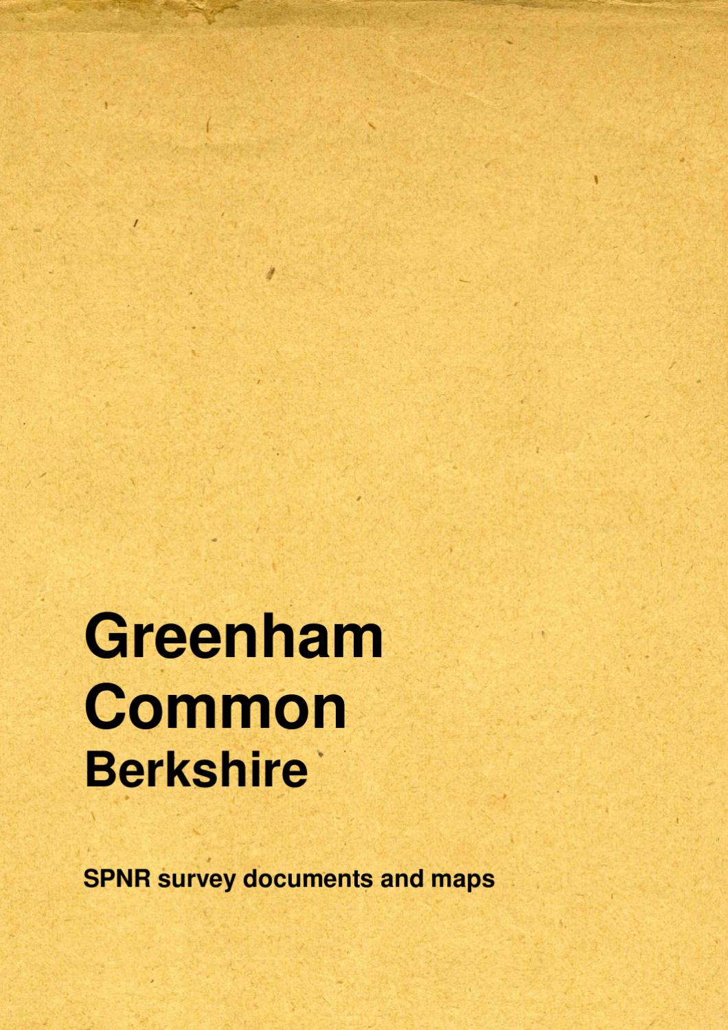 Greenham Common SPNR Surveys and Maps by The Wildlife Trusts - Issuu