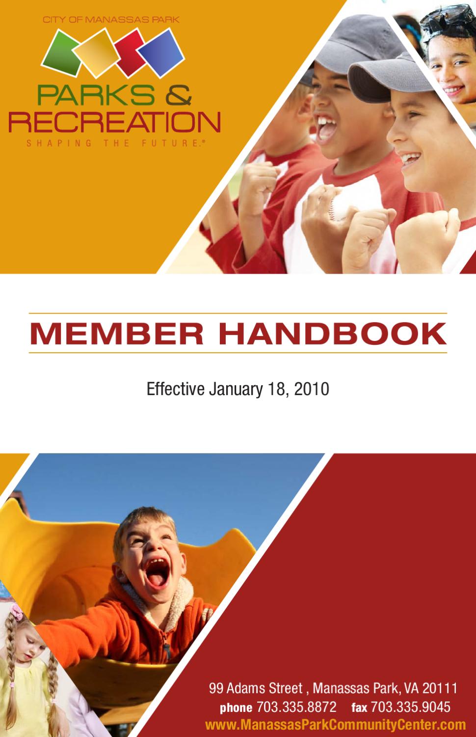 Membership Handbook by City of Manassas Park Parks and Recreation - Issuu