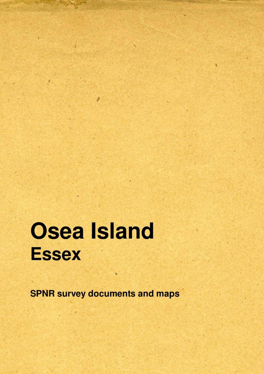 Osea Island SPNR Surveys and Maps by The Wildlife Trusts - Issuu