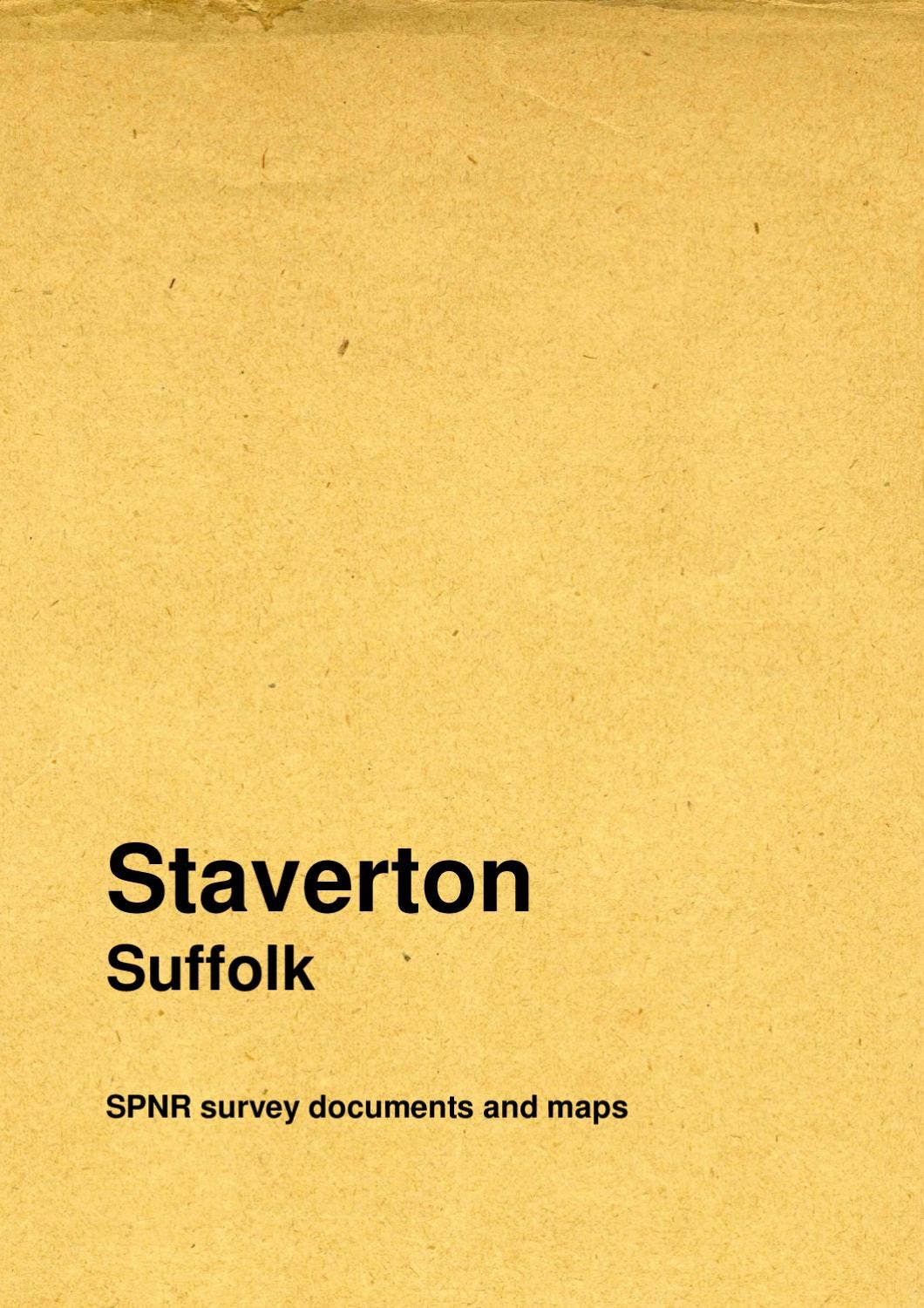 Staverton Park SPNR Surveys and Maps by The Wildlife Trusts - Issuu