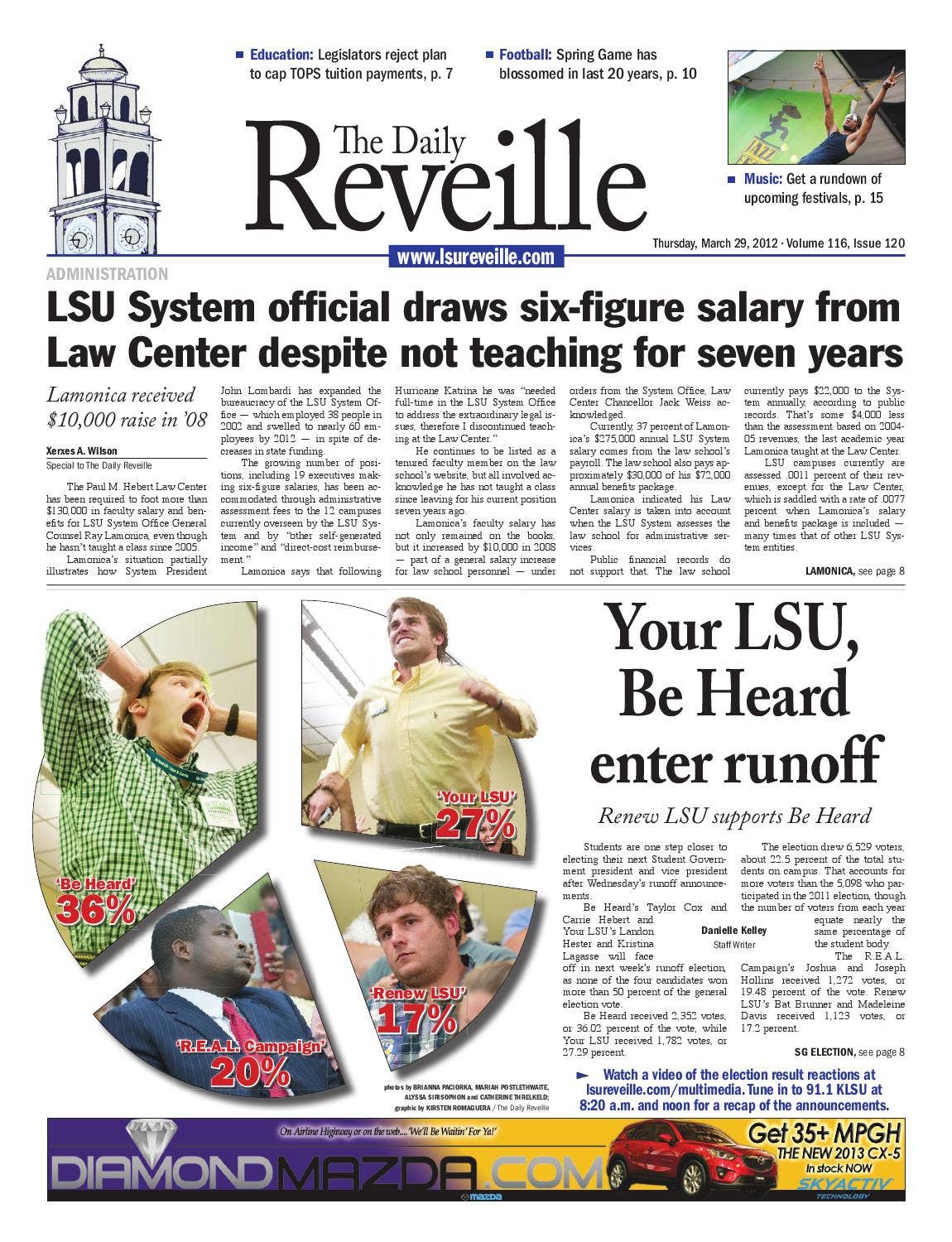 The Daily Reveille - March 29, 2012 by Reveille - Issuu